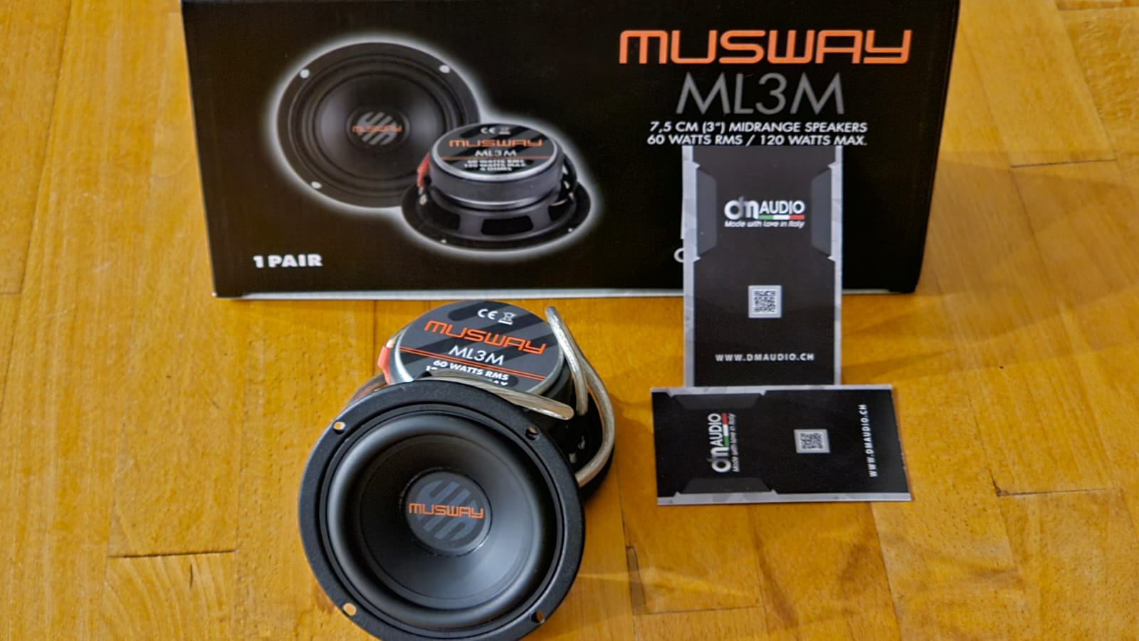 MUSWAY ML3M 7,5 Cm (3”) Midrange Speakers – DM Sound – Audiophile Speakers
