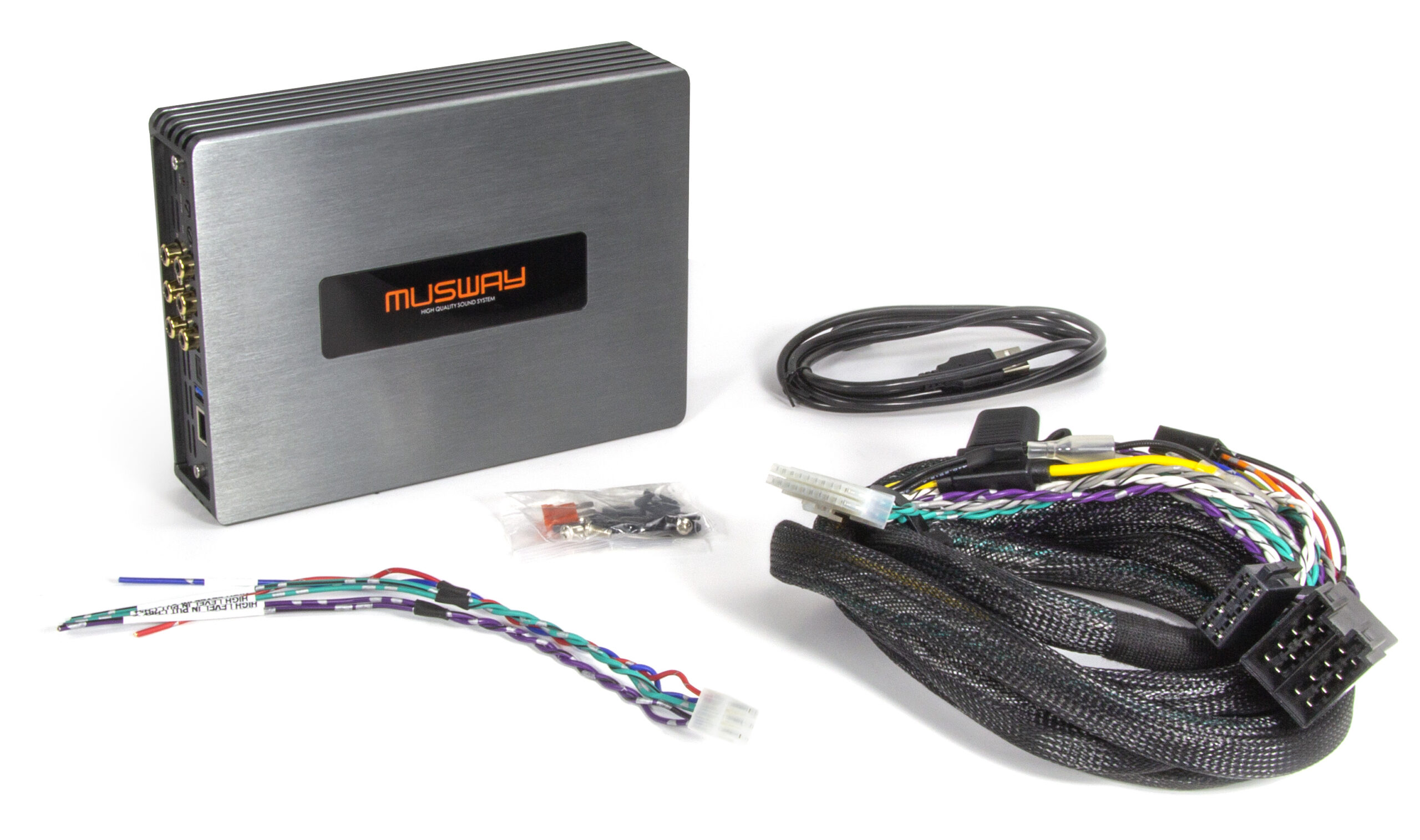 MUSWAY M4+v3 4 Channel Class D Amplifier With 8 Channel DSP – DM Sound – Audiophile Speakers