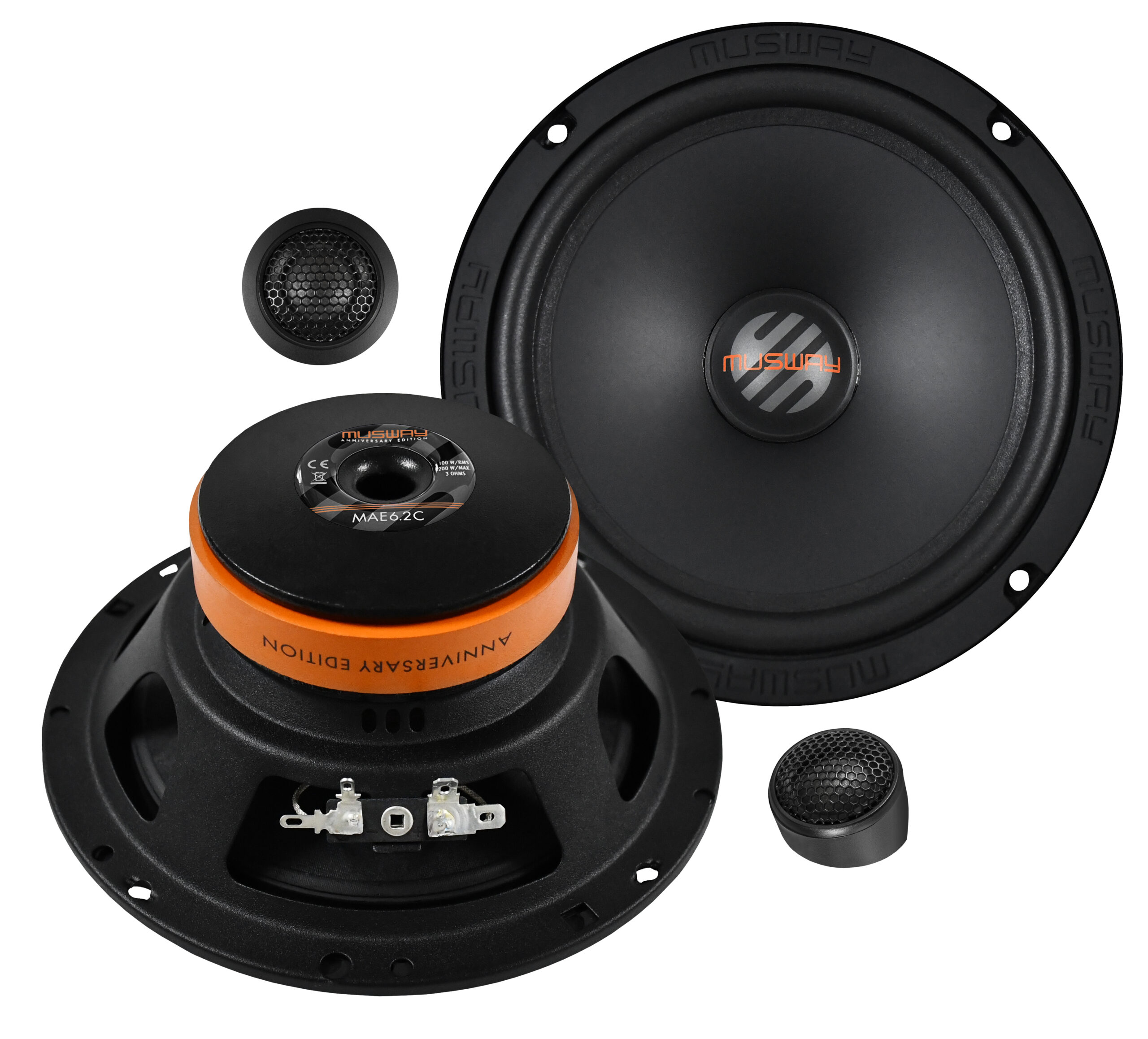 MUSWAY MAE6.2C 16,5 Cm (6.5”) 2 Way Component System – DM Sound – Audiophile Speaker